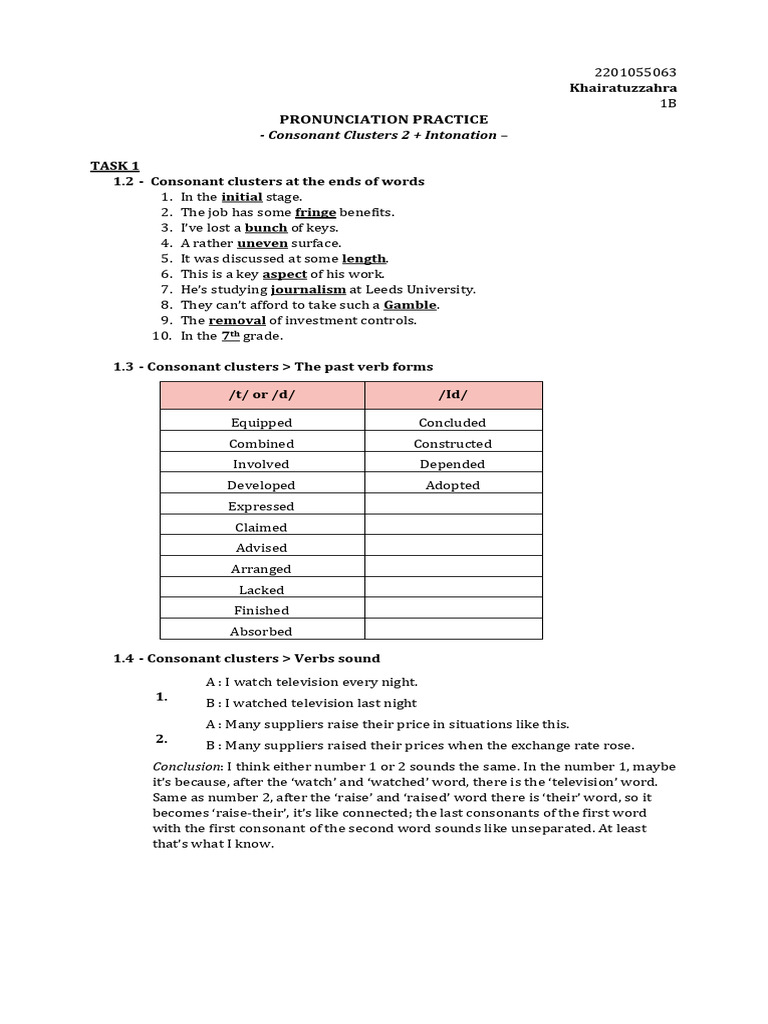 Consonant Clusters | Download Free PDF | Language Families | Languages