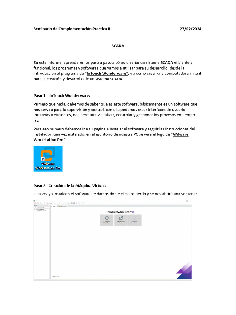 Informe - Tutorial SCADA. | PDF | Scada | Máquina virtual