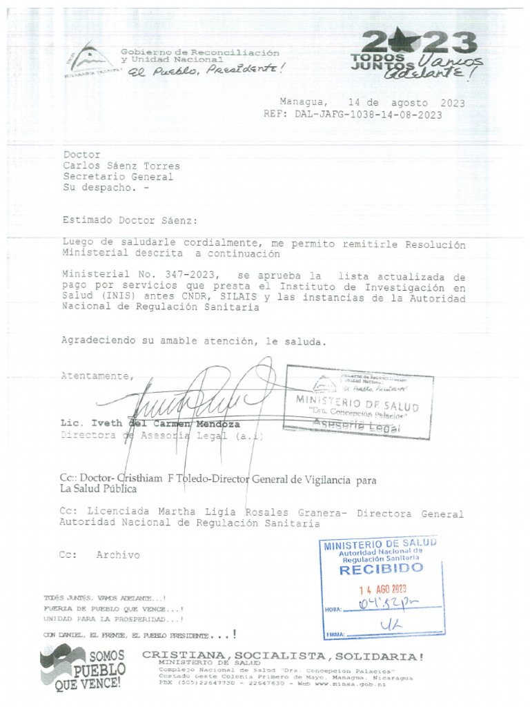 RM-347-2023 Aranceles - 0 | PDF