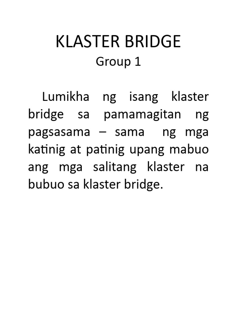 Klaster Activity Procedures | PDF