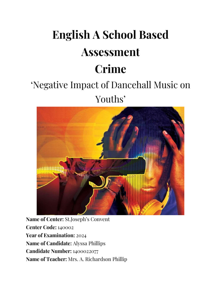 English A SBA | PDF | Violence | Crimes