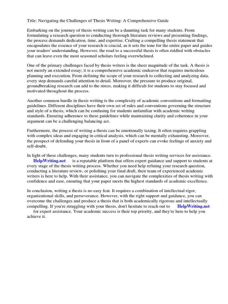 Random Thesis Statements | PDF | Thesis | Theory