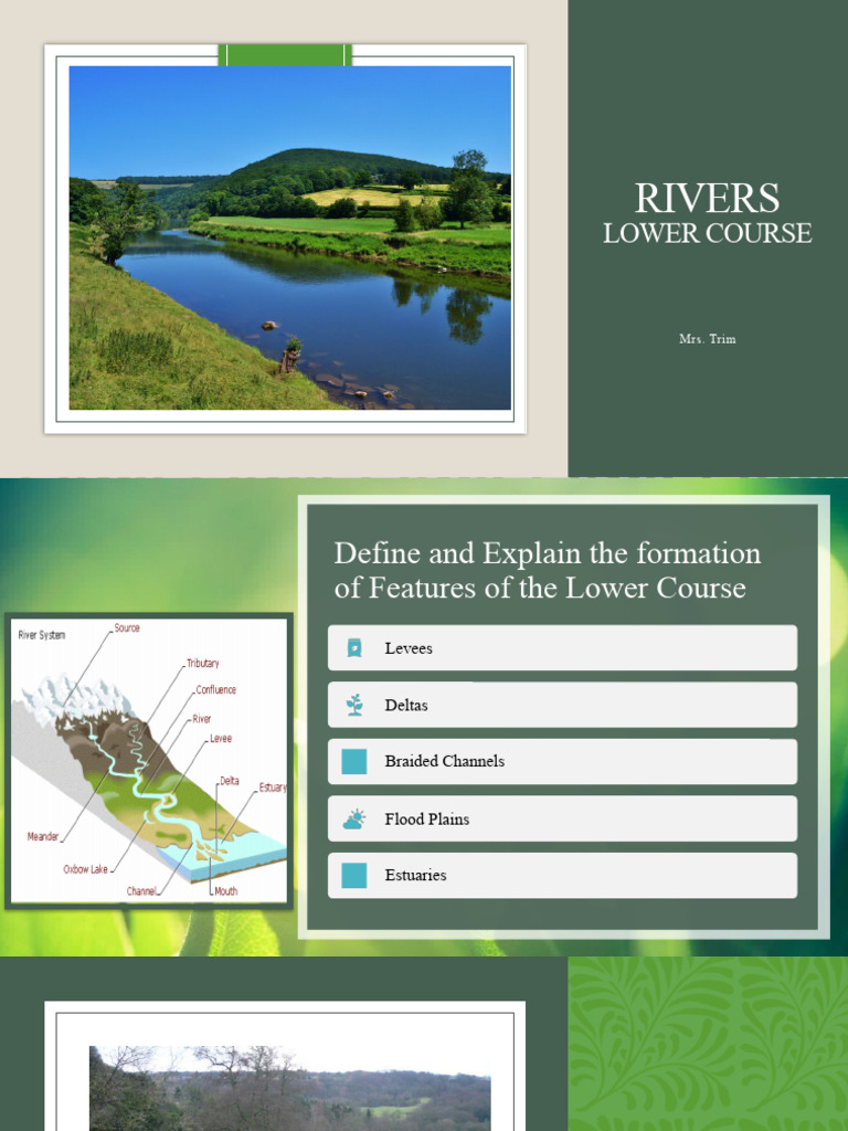 Features of River Lower Course Explained | PDF | River | River Delta