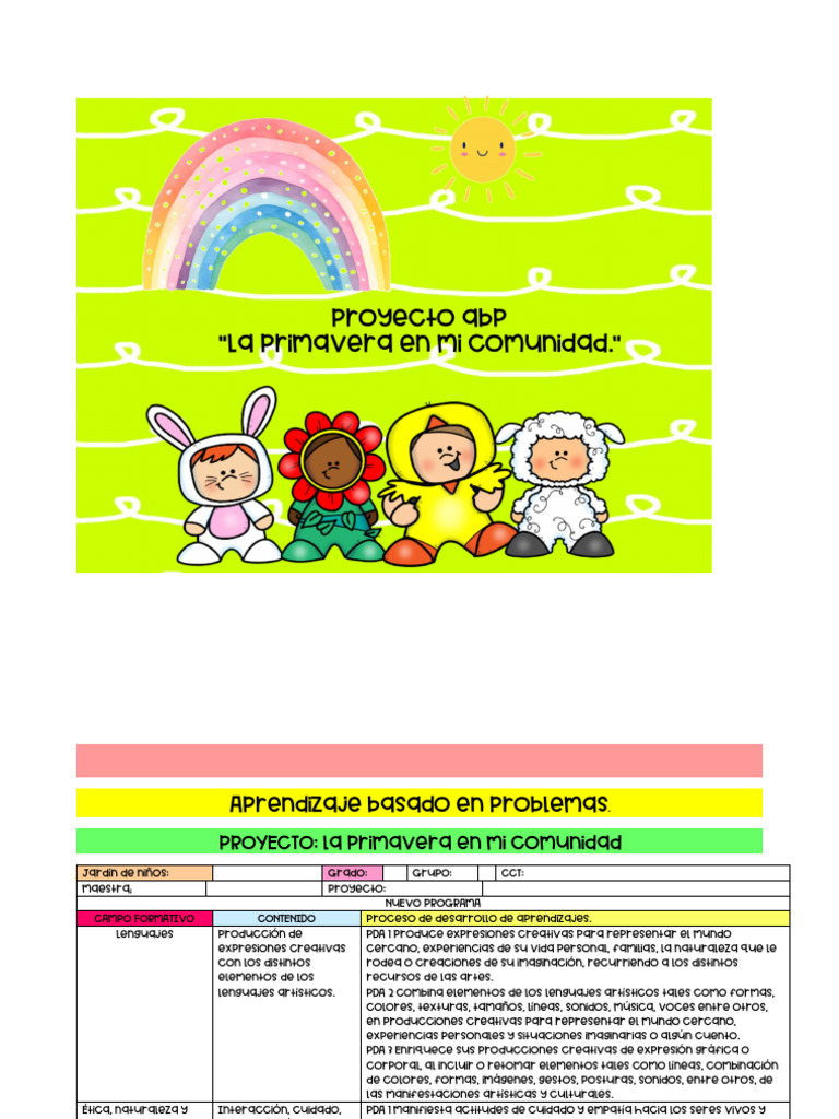 Proyecto de Primavera y Naturaleza Infantil | PDF | Naturaleza ...