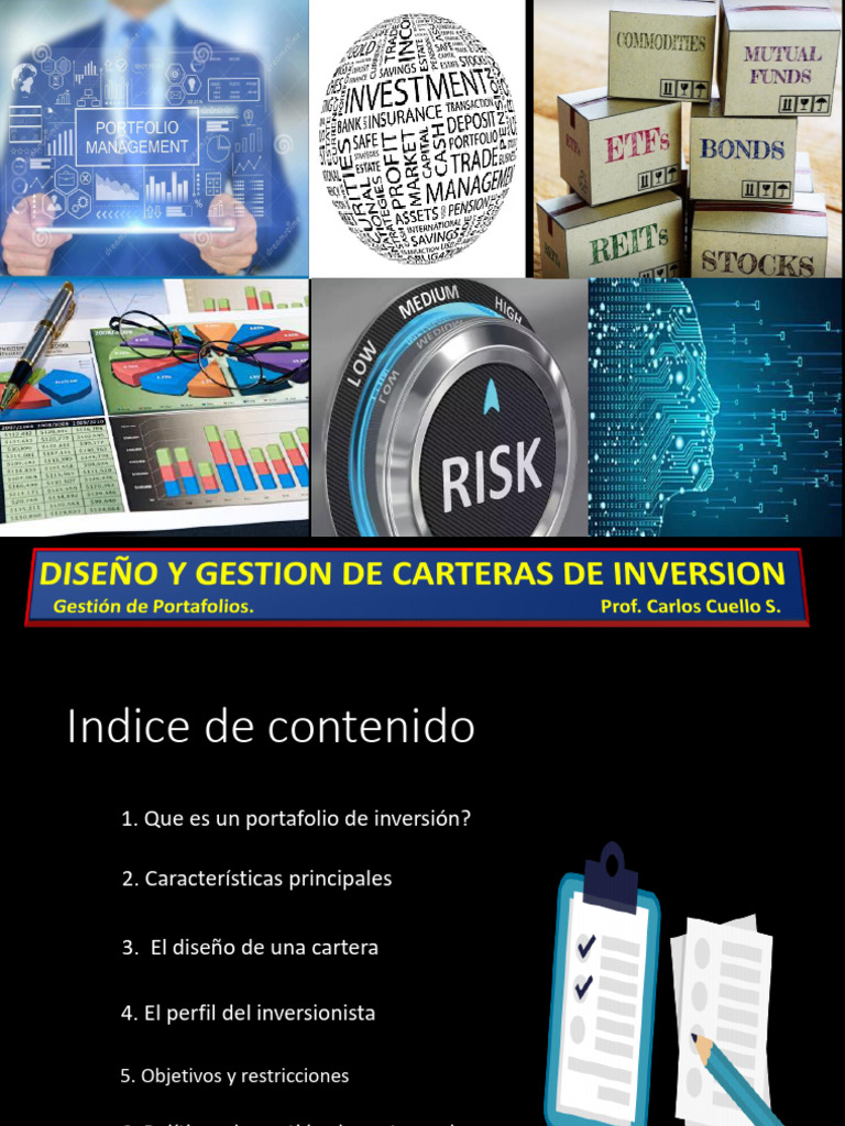 Gestion y Dieseño de Carteras de Inversion | PDF | Portafolio (Finanzas ...