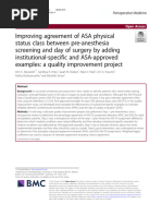 ASA Physical Status Classification Guide | PDF | Anesthesia | Surgery