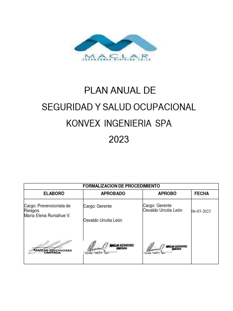 PLAN SSO | PDF | Seguridad y salud ocupacional | Valores