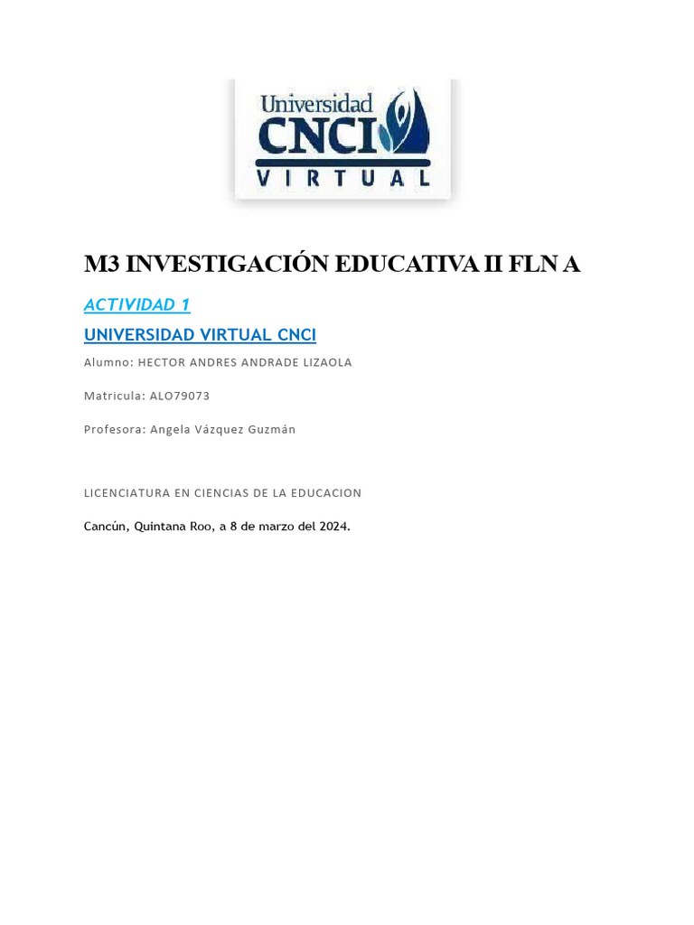 Actividad ! Investigación Educ II | PDF | Educación especial | Invalidez
