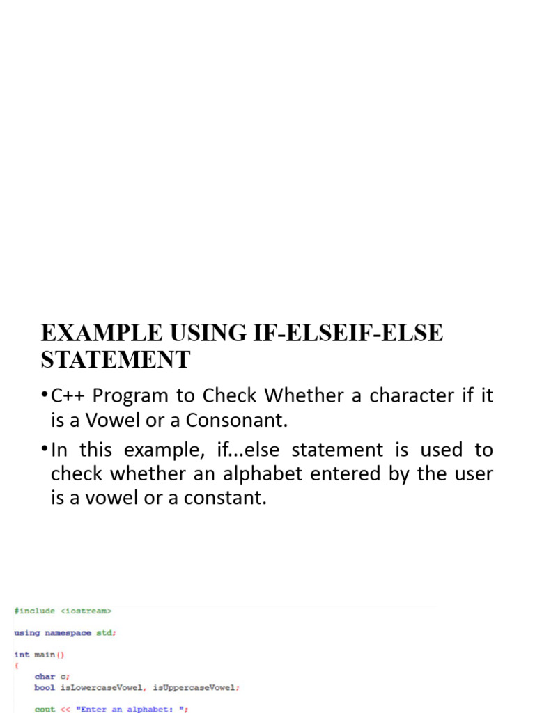 Example If Elseif Else | PDF