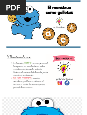Esquema Del Monstruo De Las Galletas