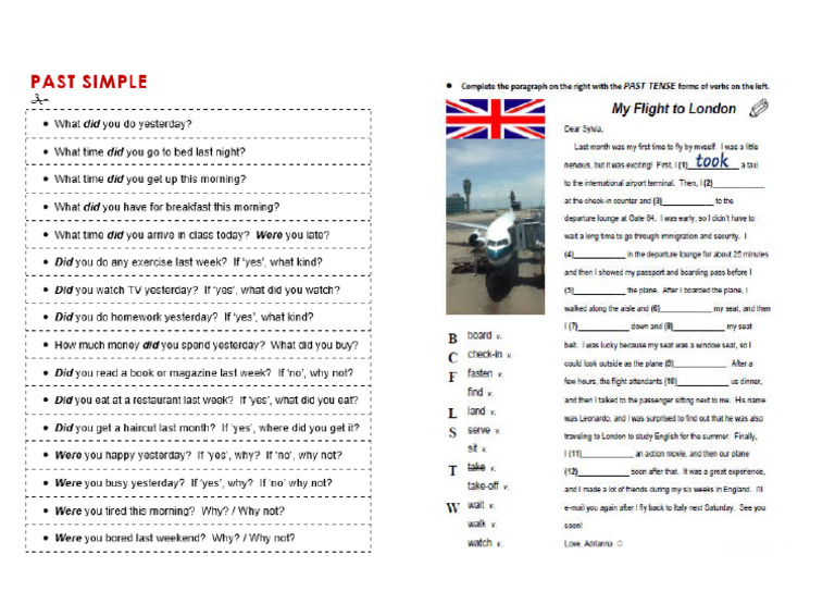 PAST SIMPLE WORKSHEET | PDF