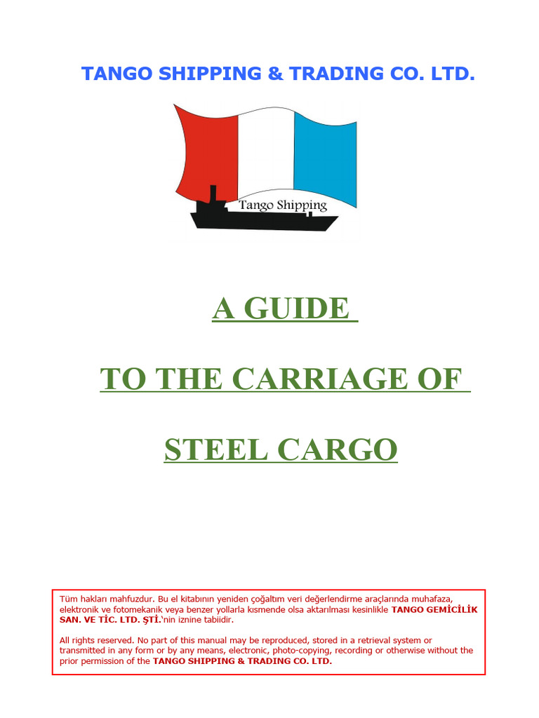 A Guide To The Carriage of Steel Cargo | PDF | Rolling (Metalworking ...
