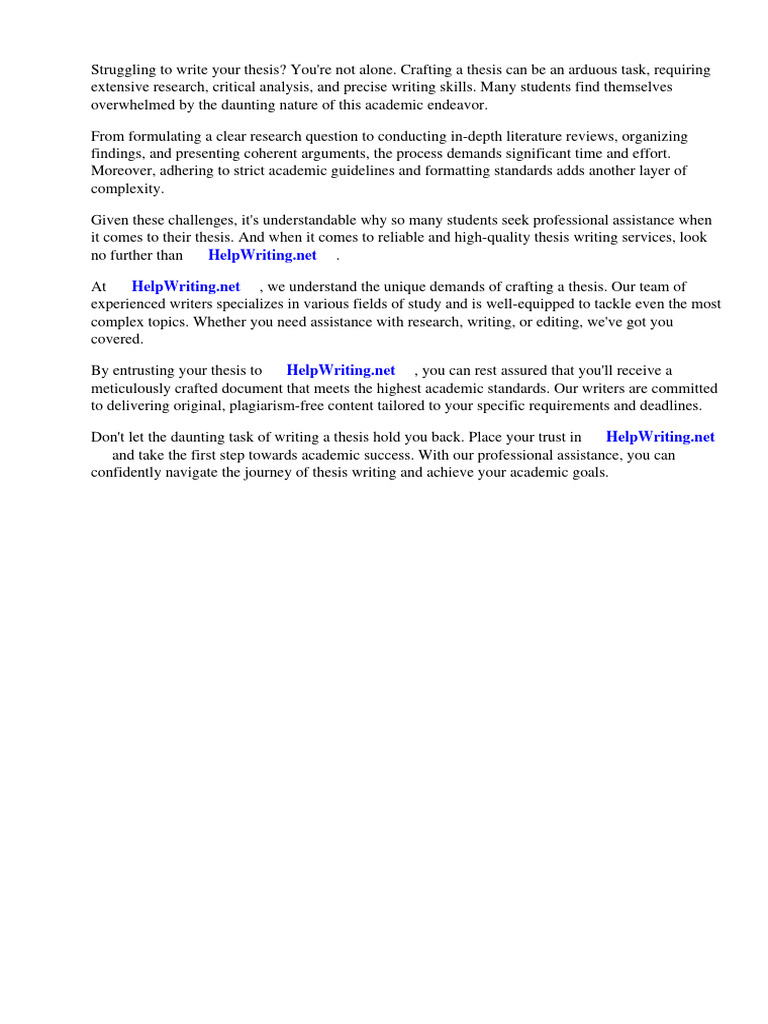 Where Should Your Thesis Go | PDF | Essays | Thesis