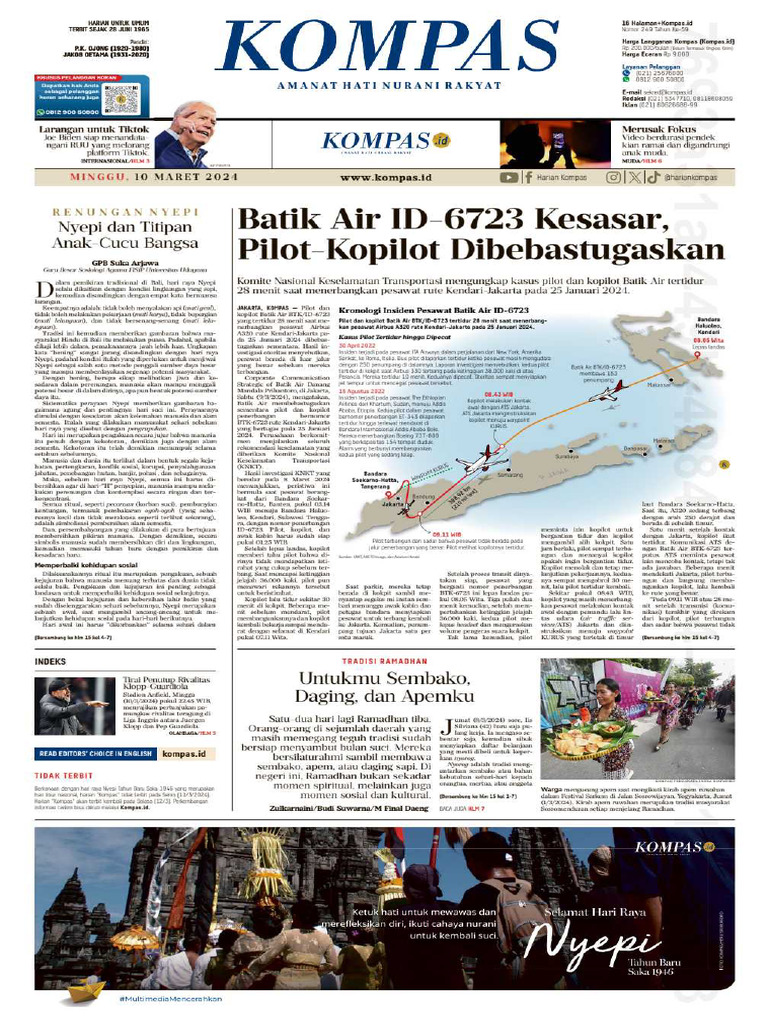 E-Paper Kompas Minggu 10 Maret 2024 | PDF