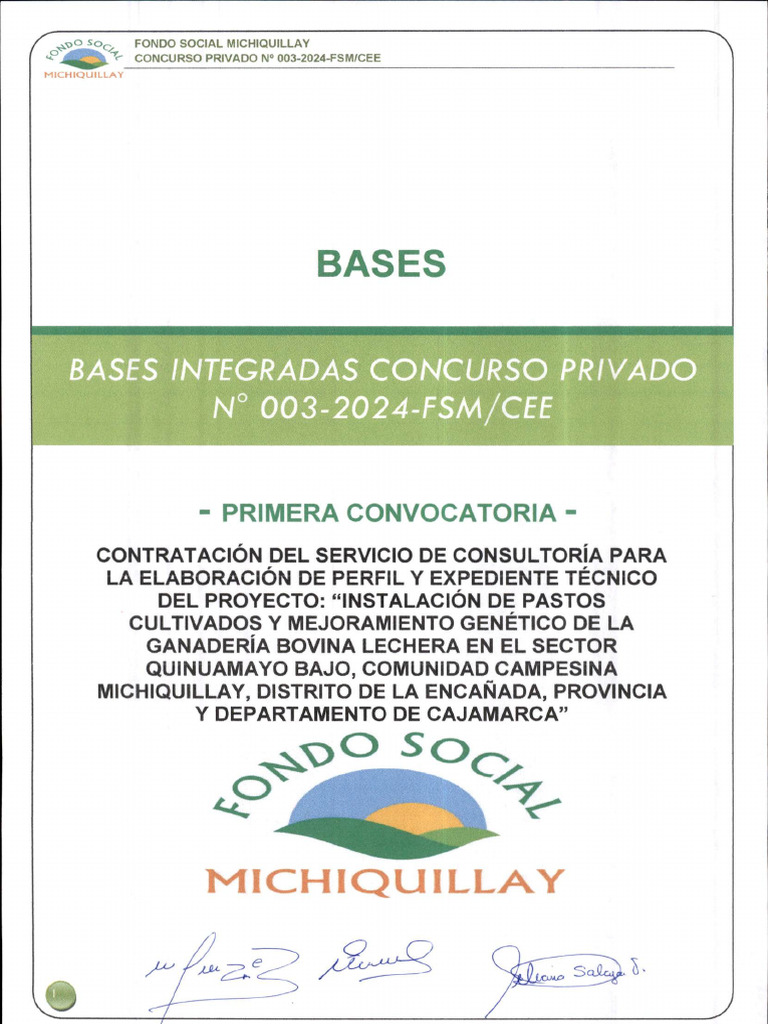 Bases Integradas Con - Privado N003-2024-Fsm-Cee 13-03-2024 | PDF