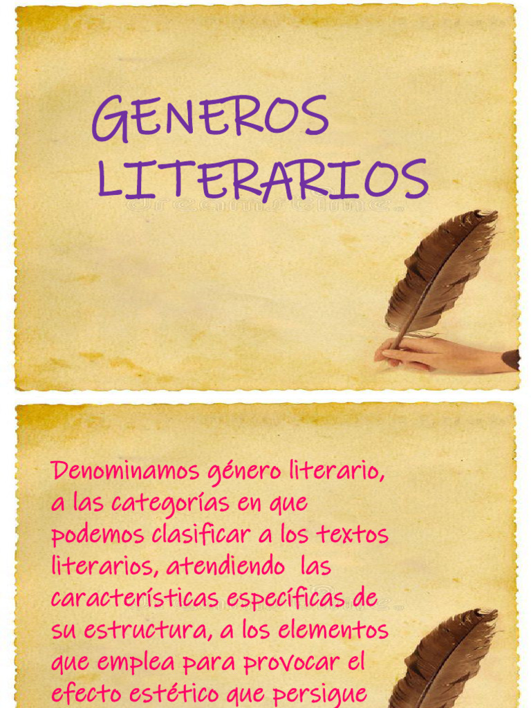 GENEROS LITERARIOS | PDF | Poesía | Prosa