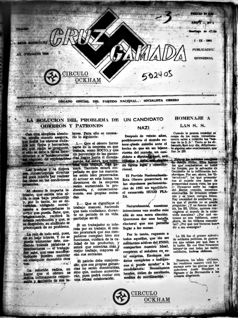 Cruz Gamada Ano 1. Nro. 1. 1964 | PDF