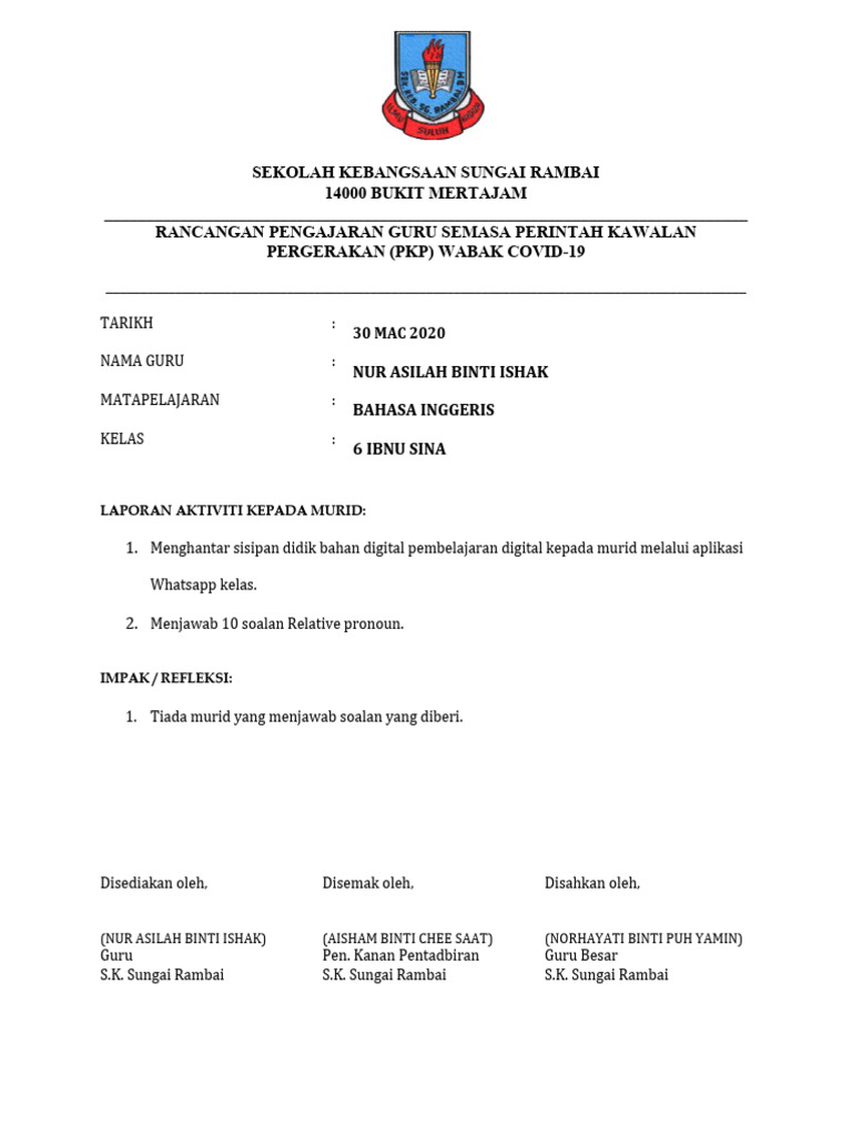 RPH PKP Covid 19 2 | PDF