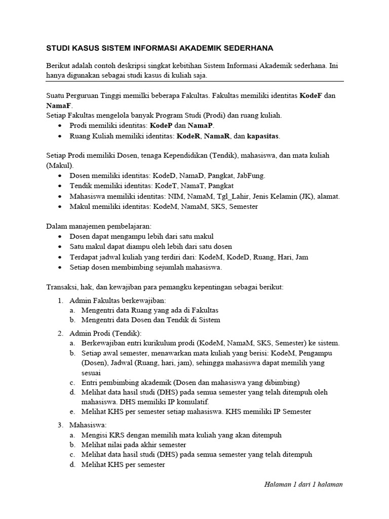 Studi Kasus Akademik R03 | PDF