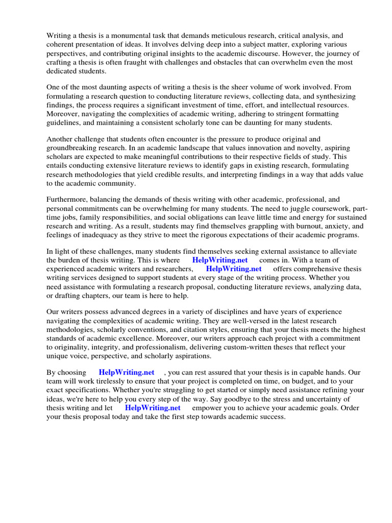 Order Thesis Proposal | PDF | Thesis | Methodology