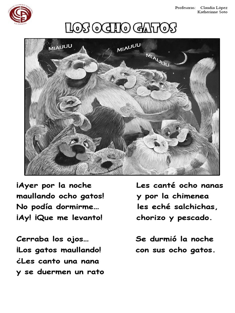 Los Ocho Gatos 1ro Basico | PDF