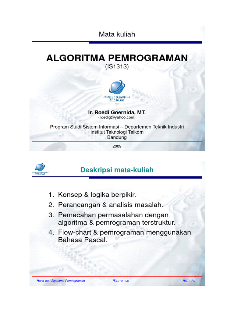 IS1313-00 Pendahuluan | PDF | Metode & Bahan Ajar