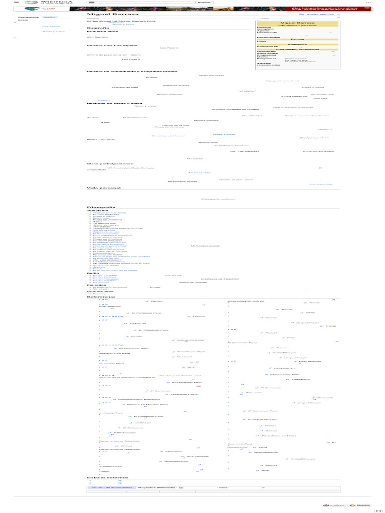 Miguel Barraza - Wikipedia, La Enciclopedia Libre | PDF