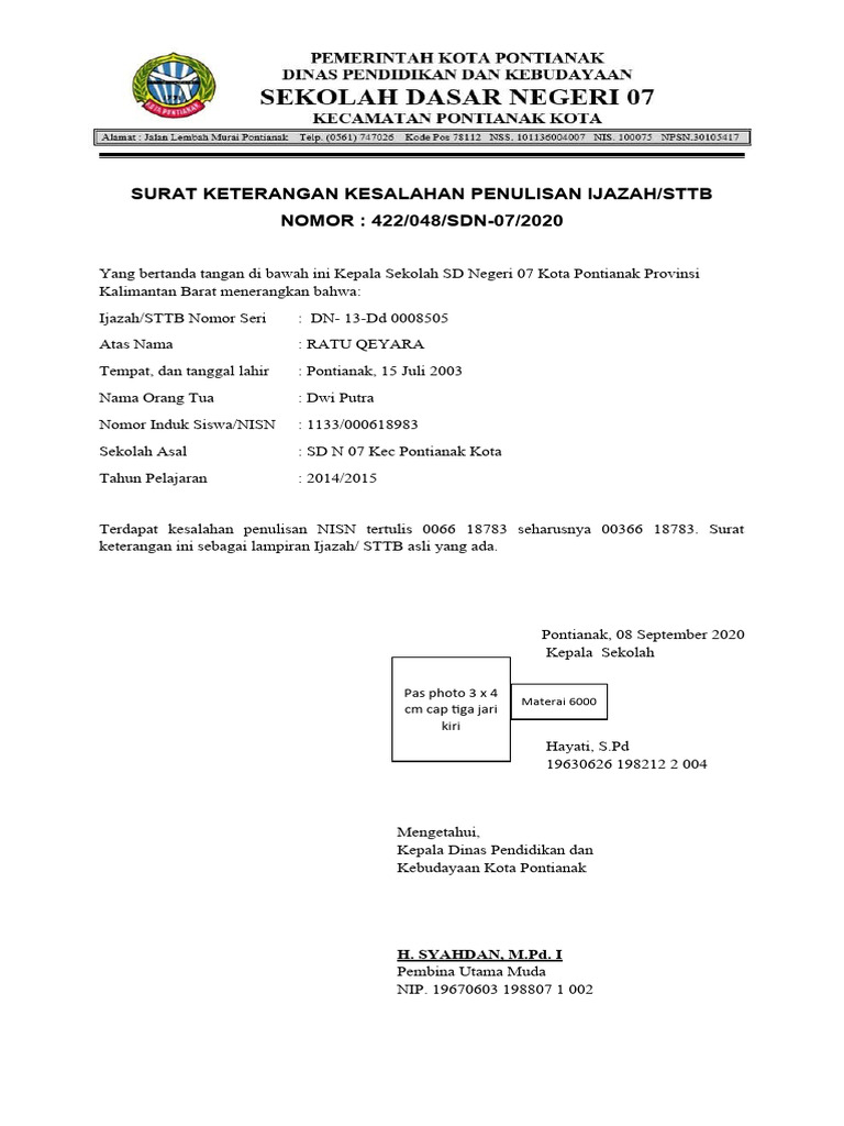 Suket Kesalahan Penulisan Ijazah | PDF