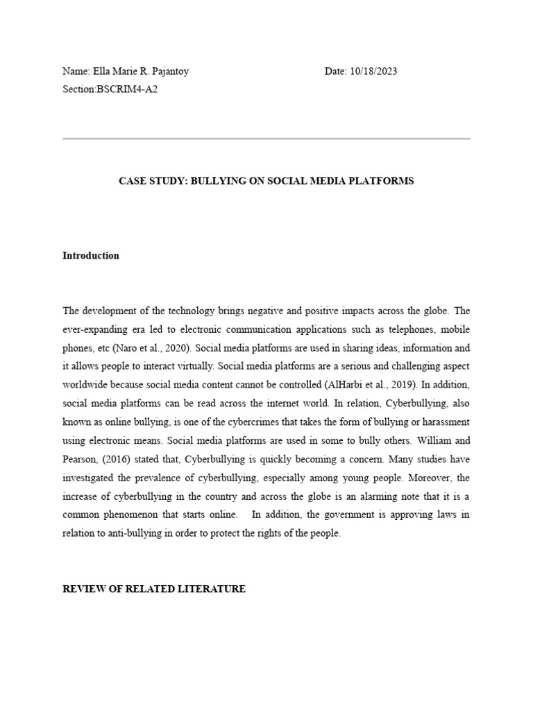 Case Study | Download Free PDF | Cyberbullying | Social Media Case Study | Download Free PDF | Cyberbullying | Social Media