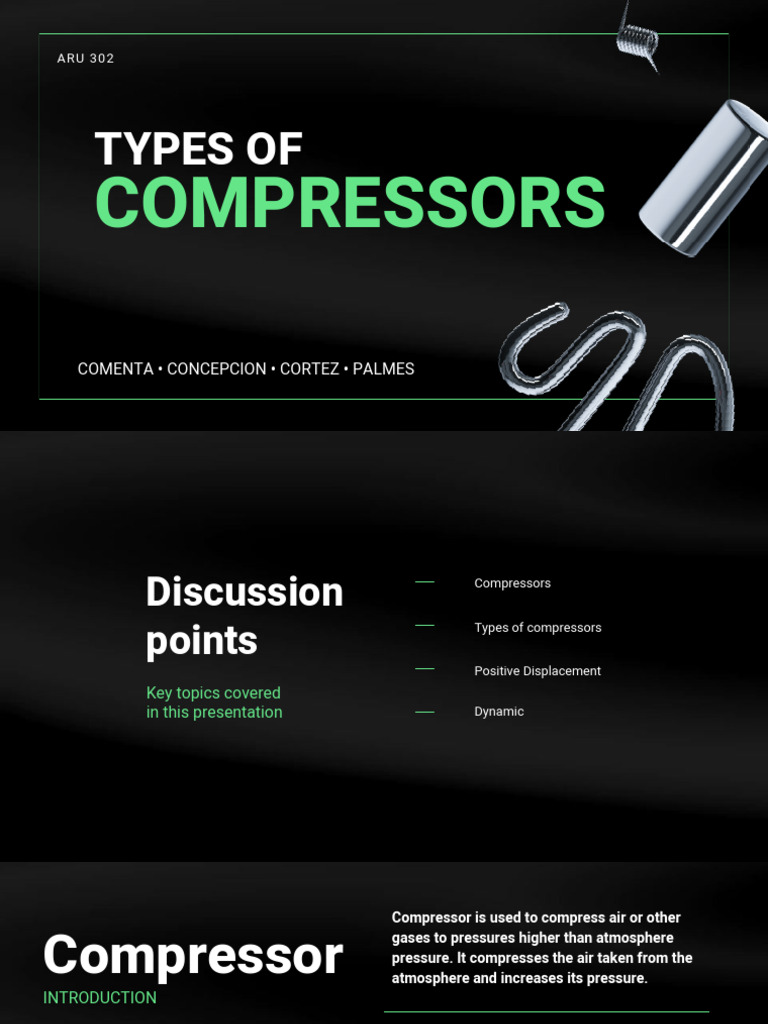 Types of Compressors | PDF | Pump | Liquids