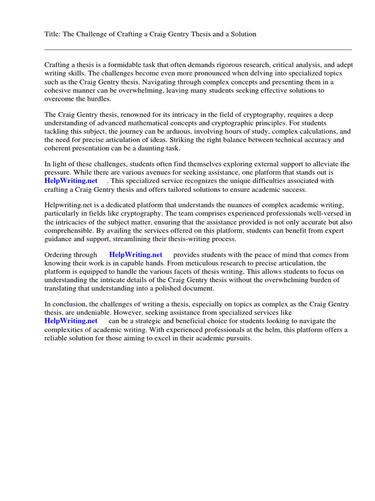 Craig Gentry Thesis | PDF | Encryption | Cryptography