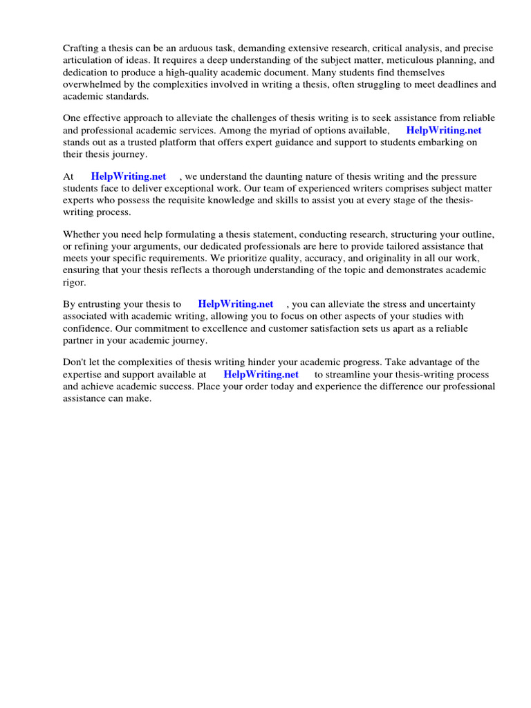 An Example of A Thesis Outline | Download Free PDF | Thesis | Expert