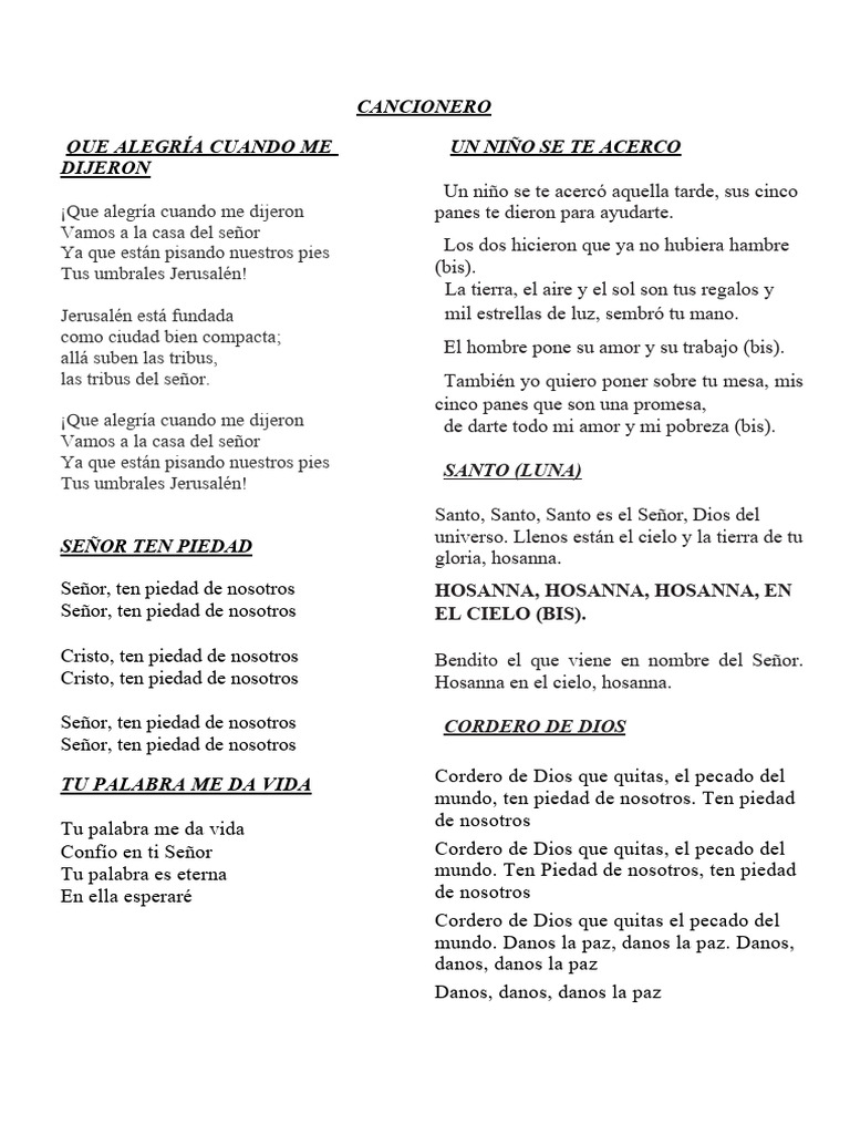 Cancionero Cuaresma | Descargar gratis PDF | María, madre de Jesús | Pecado