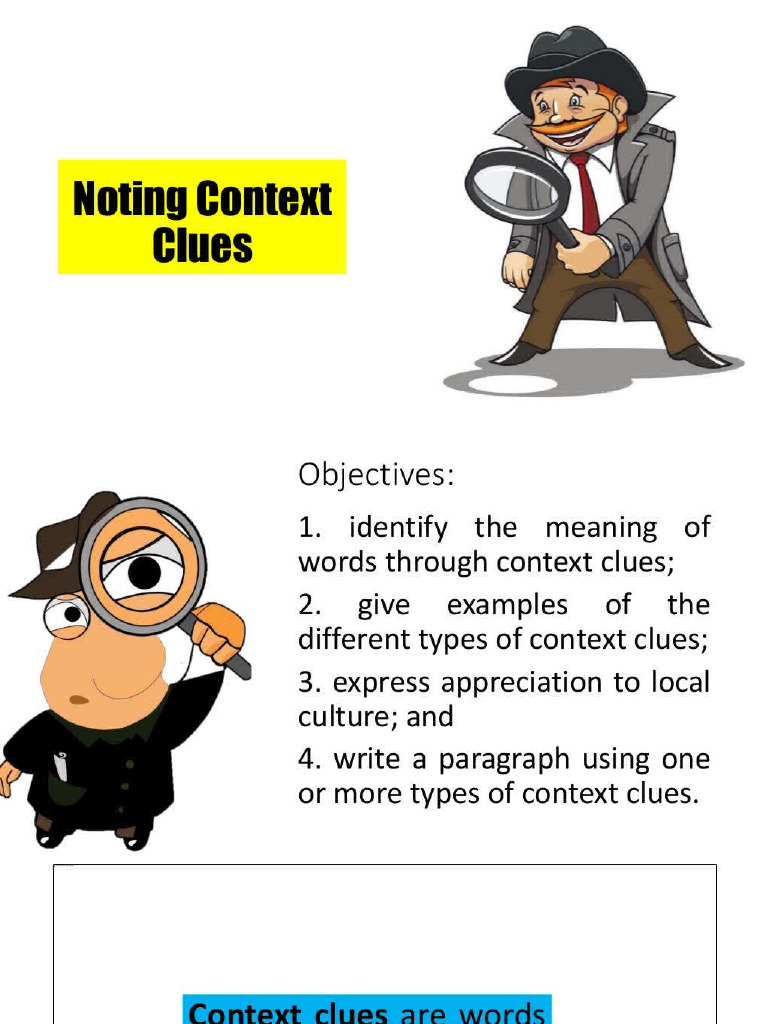 Module 1 Noting Context Clues | PDF