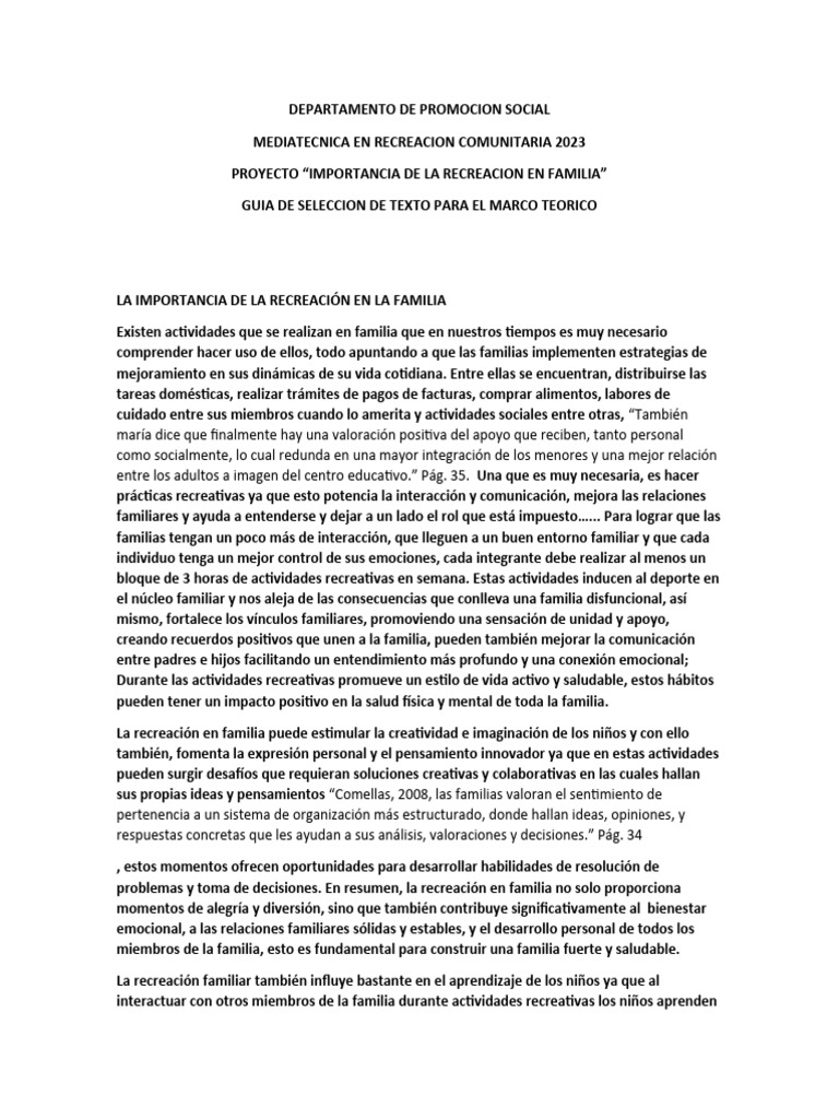 Lauren Sofia Allison | PDF | Familia | Recreación