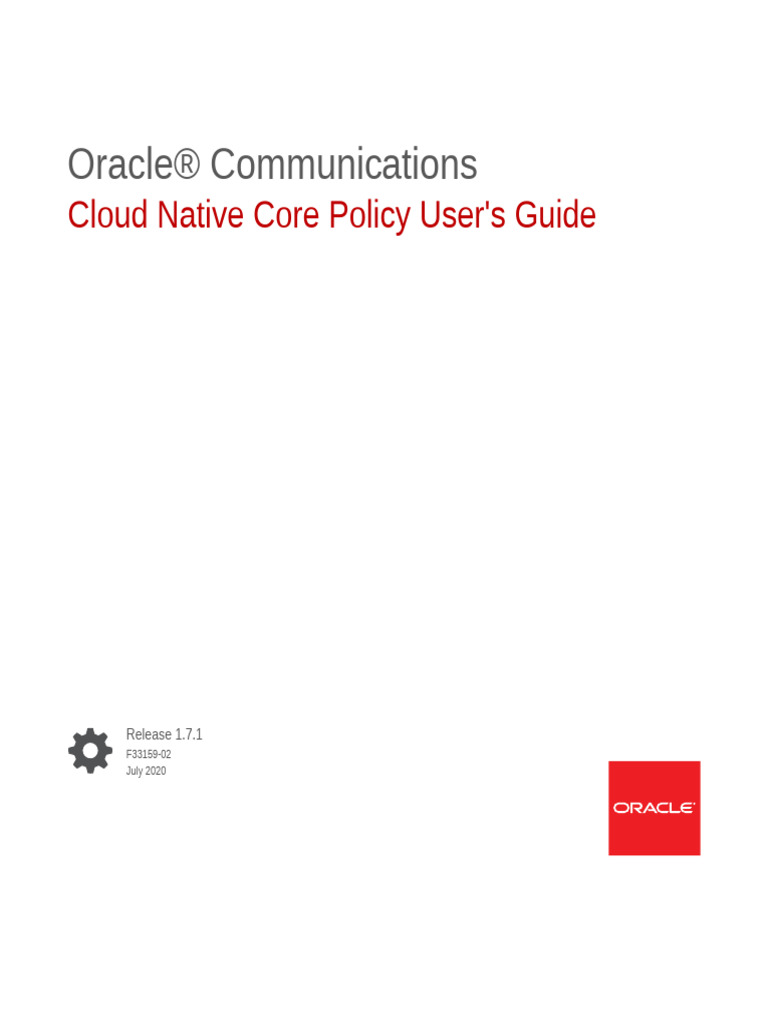 Oracle Communications Cloud Native Core Policy User's Guide | PDF | Cloud Computing | Command ...