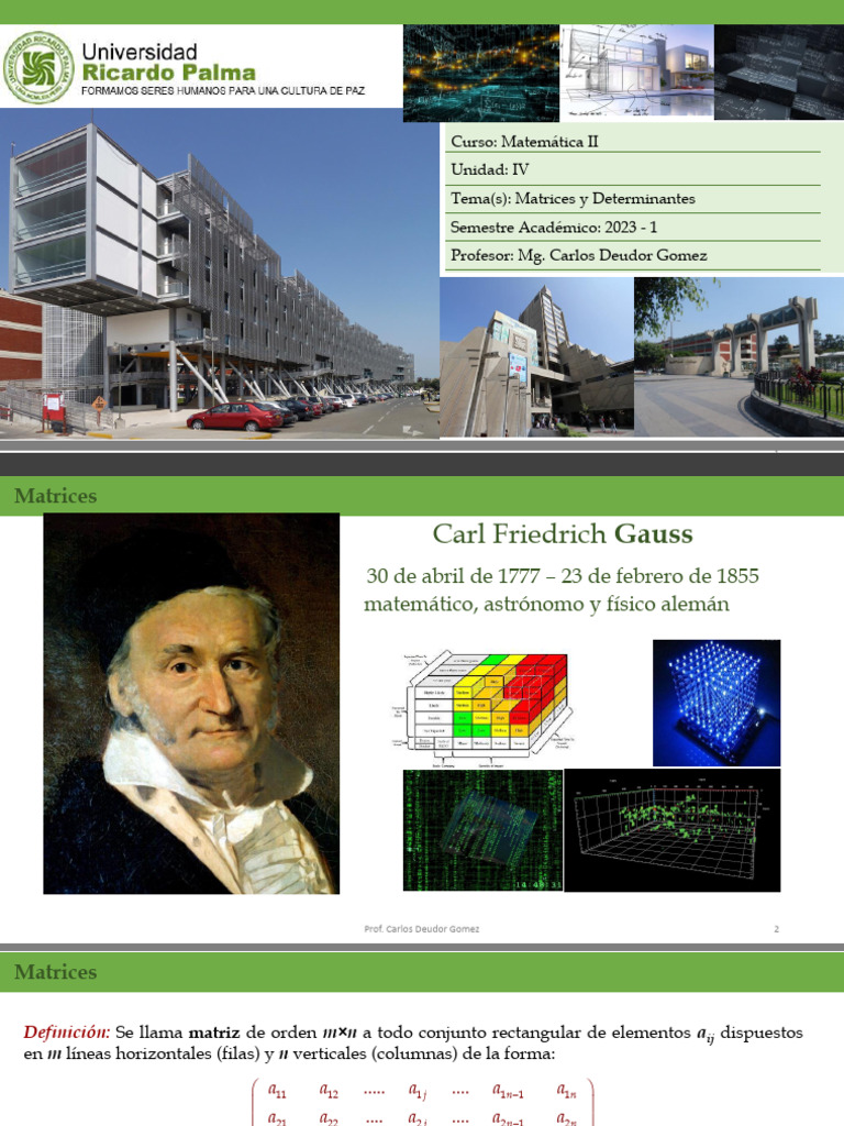 Matrices 2023 I | PDF | Matriz (Matemáticas) | Álgebra lineal