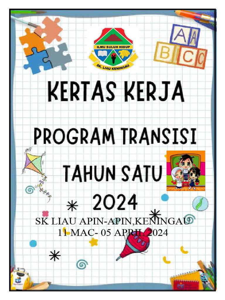 Kertas Kerja Program Transisi Tahun 1 Sesi 2024 by Cikgu Gorgeous ...