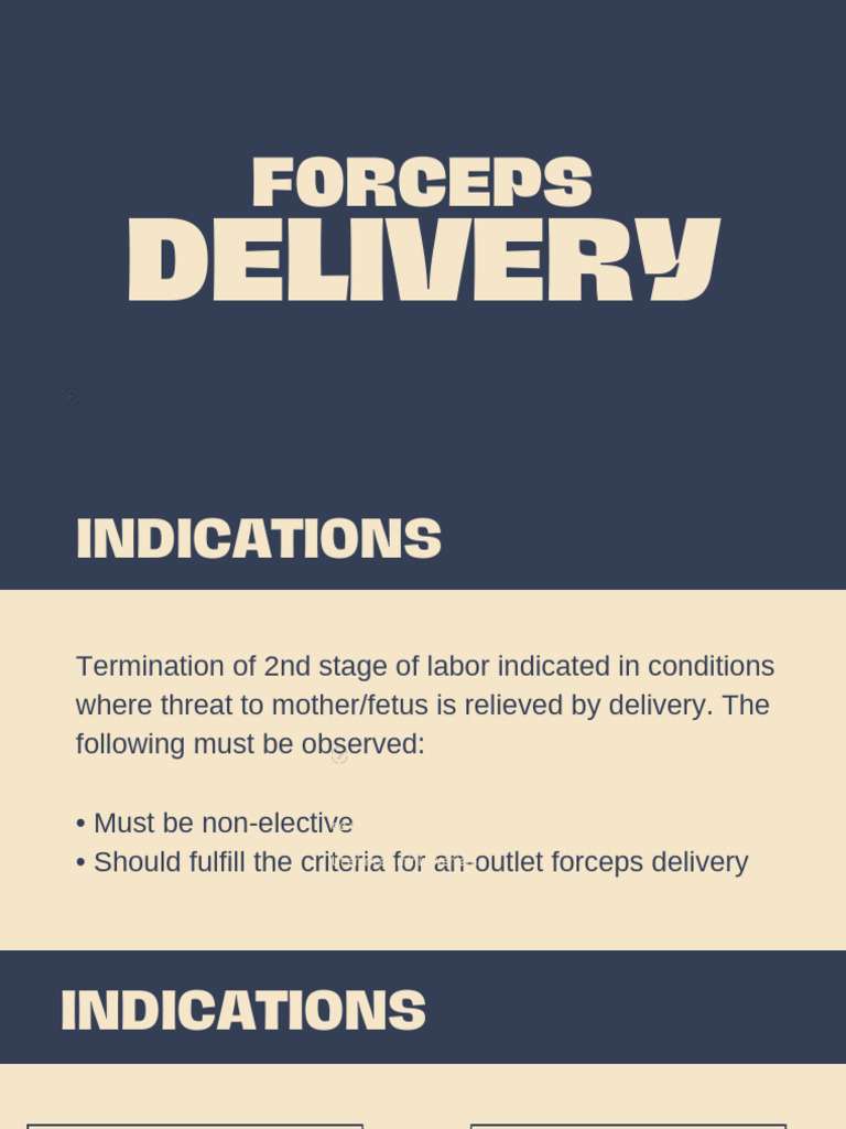 Forcep Delivery | Download Free PDF | Childbirth | Public Health