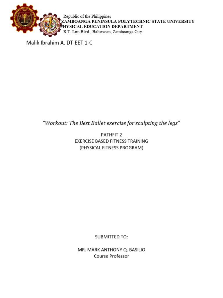 PATHFIT 2 Fitnes Program Format | PDF