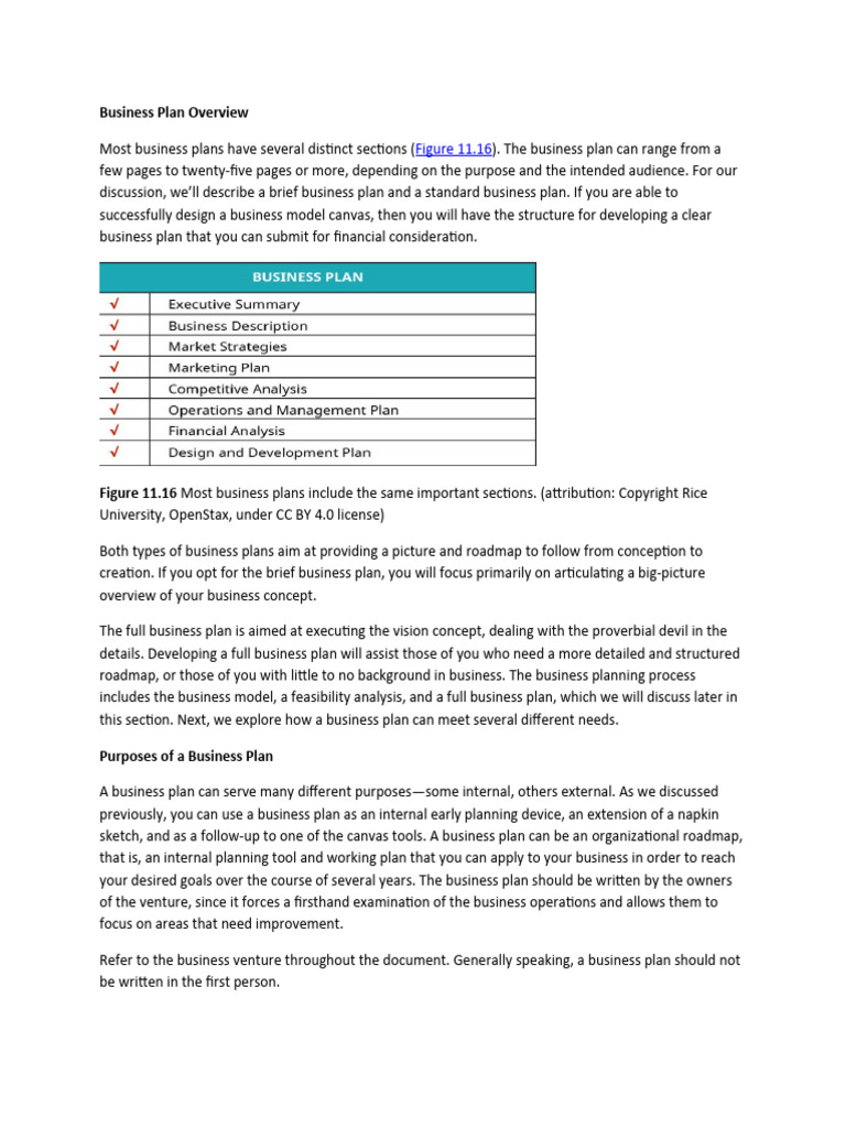 Business Plan Overview | PDF | Business Plan | Business Model