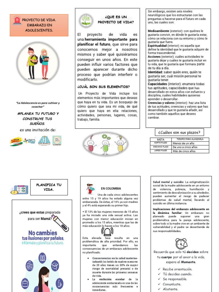 Embarazo Adolescente y Proyecto de Vida | PDF | Adolescencia | El embarazo