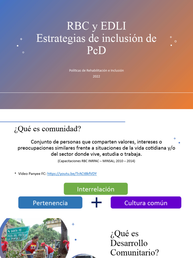Clase RBC y Edli | PDF | Invalidez | Inclusión (Educación)