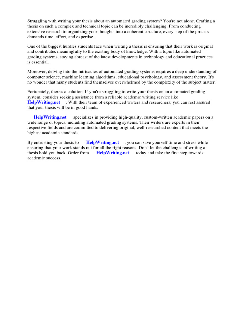 Thesis About Automated Grading System | PDF | Artificial Intelligence | Intelligence (AI ...