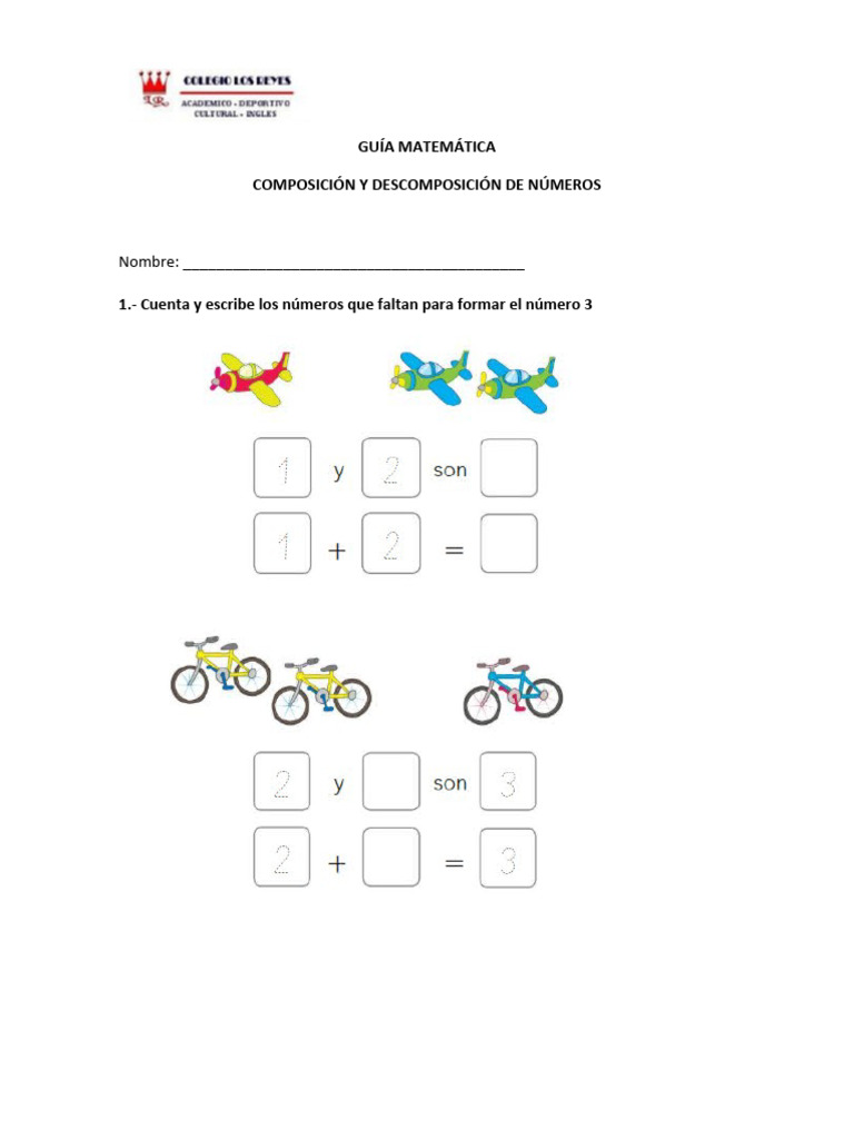 Descomposición de Números Básicos | PDF | Métodos y materiales de enseñanza
