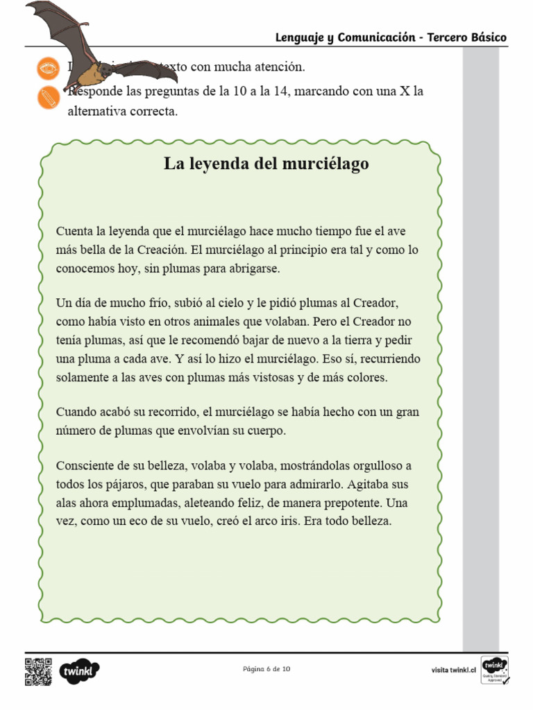 Texto Murcielago | PDF | Murciélago | Aves