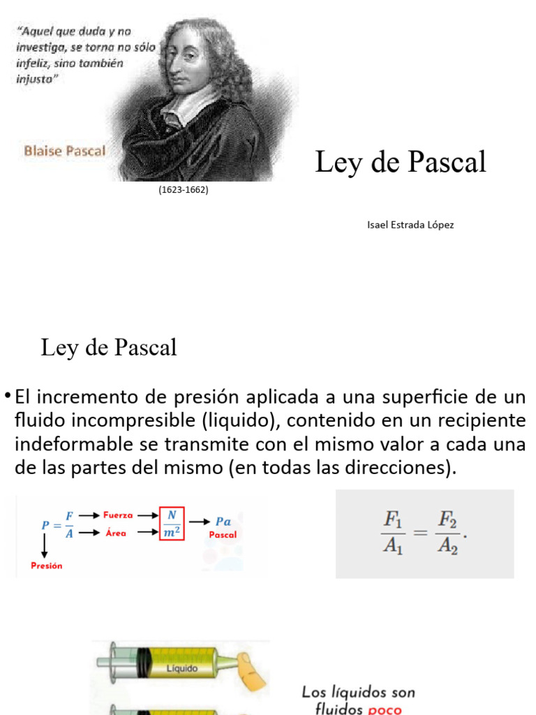 Ley de Pascal | PDF