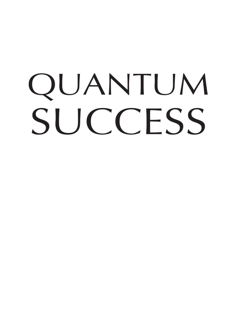 Quantum: Success | PDF | Physics | Reality