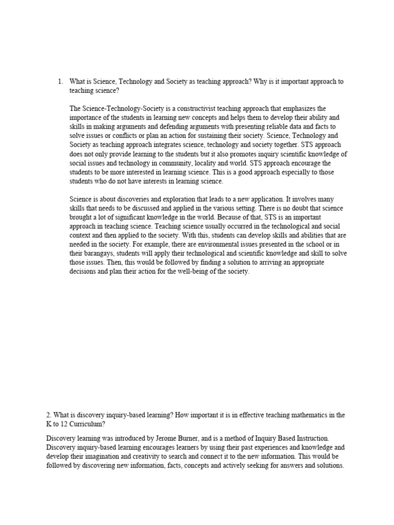 What Is Science | PDF | Learning | Inquiry Based Learning