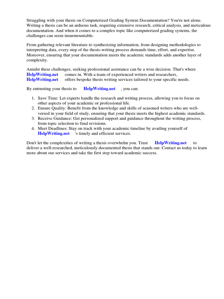 Computerized Grading System Thesis Documentation | PDF | Information | Teachers